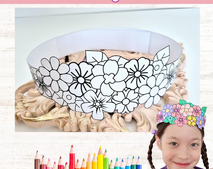 Canada Day Paper Crown Printable Craft Coloring DIY Canada Flag Paper ...