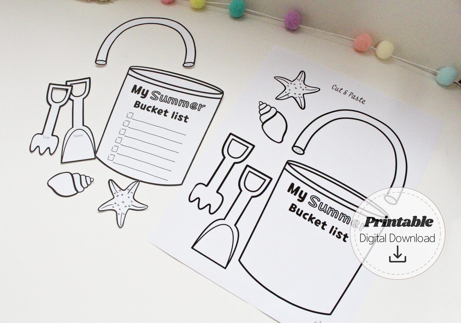 My Summer Bucket List Printable End of the Year Activity Worksheet ...