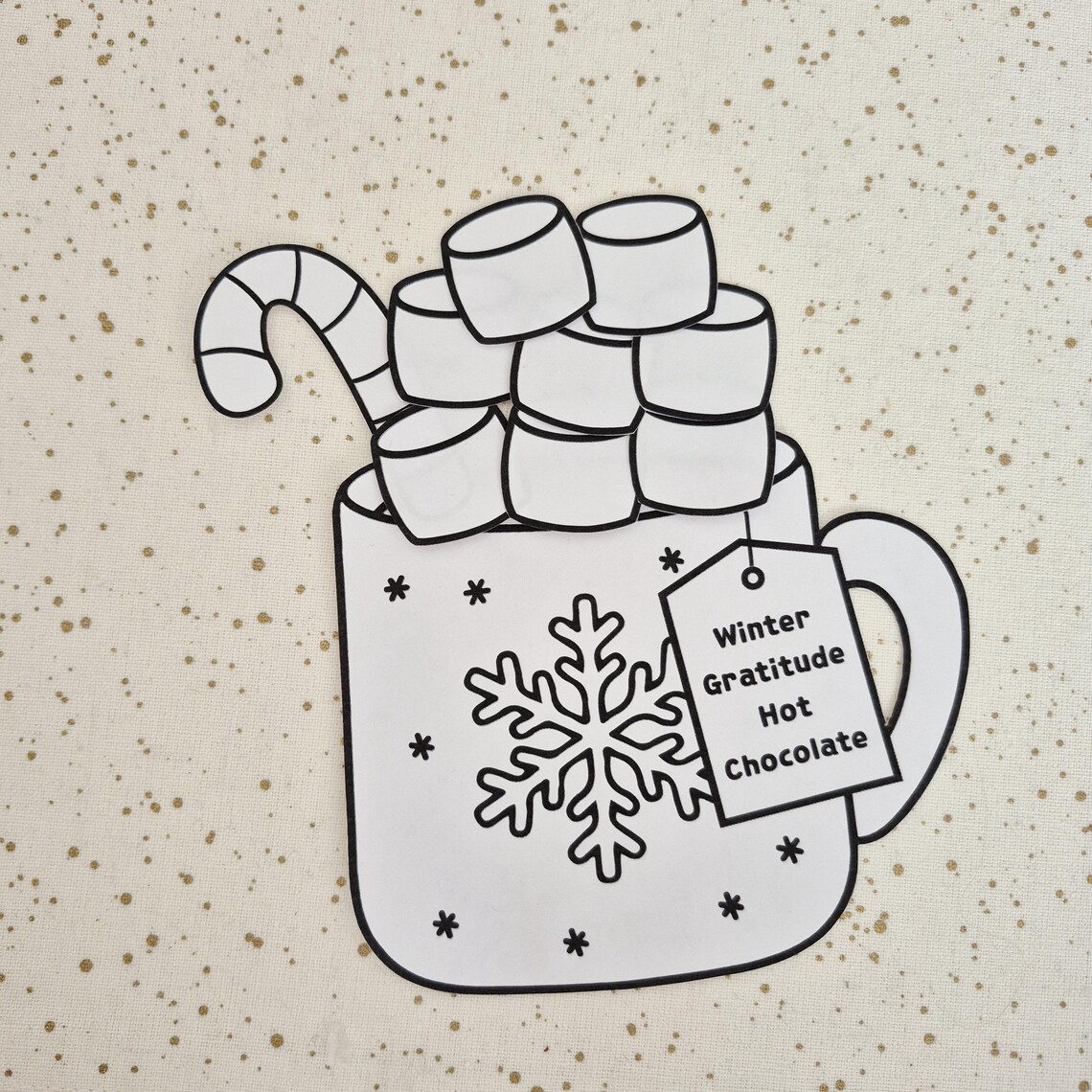 Winter Gratitude Craft for Kids | Printable Hot Chocolate Activity ...