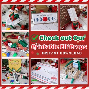 Printable Shelf Elf Pizza Box With Pizza Day Sign Miniature Pizza Scene ...