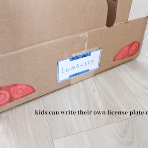 DIY Cardboard Box Car Template Kids Craft Activity Printable PDF Car ...
