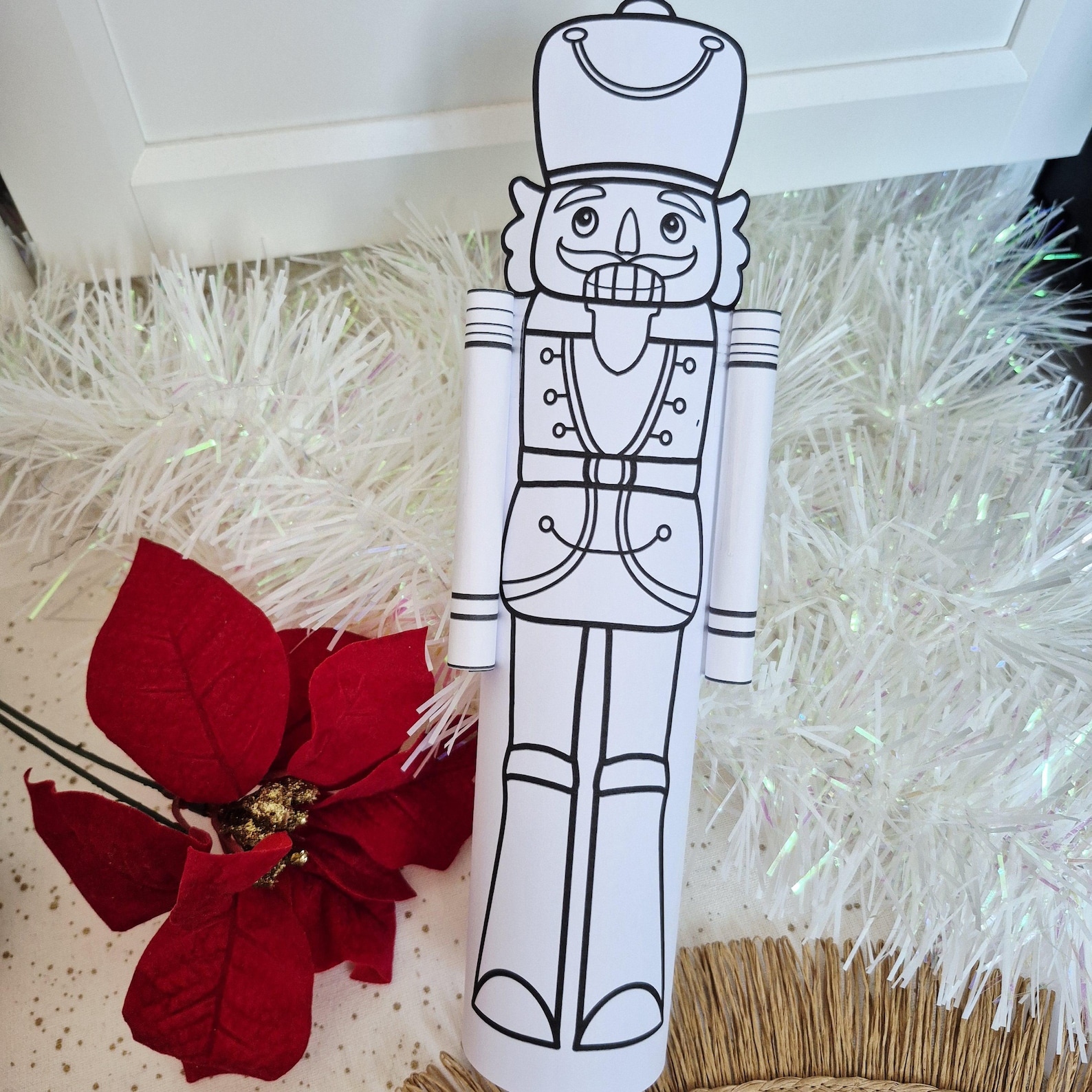 Printable 3D Nutcracker Craft for Kids | DIY Cut Out Paper Christmas ...