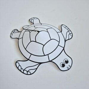 Printable Turtle Craft for Kids | 3D Paper Turtle Cut and Paste ...