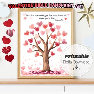 Christian Kids Valentine’s Day Craft, Preschool Bible Craft, God is ...
