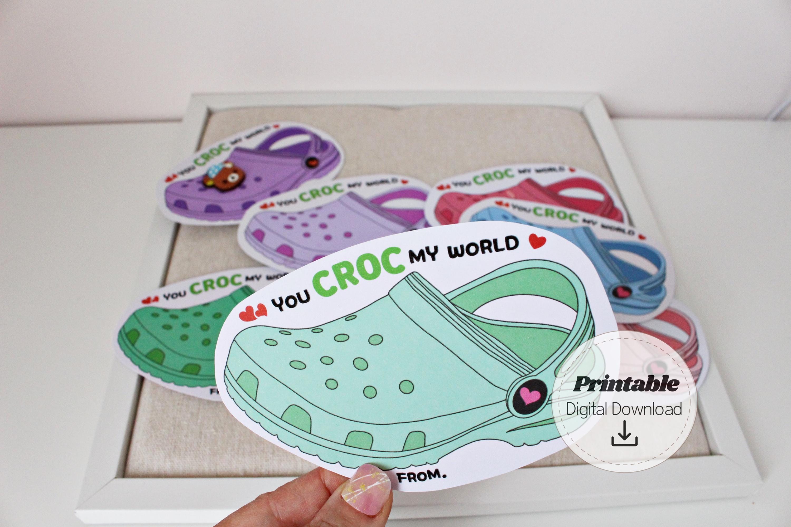 You CROC My World Valentine's Day Card Printable Classroom Exchange ...