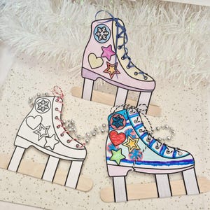 Printable Ice Skate Craft for Kids — Winter Paper Craft Template ...