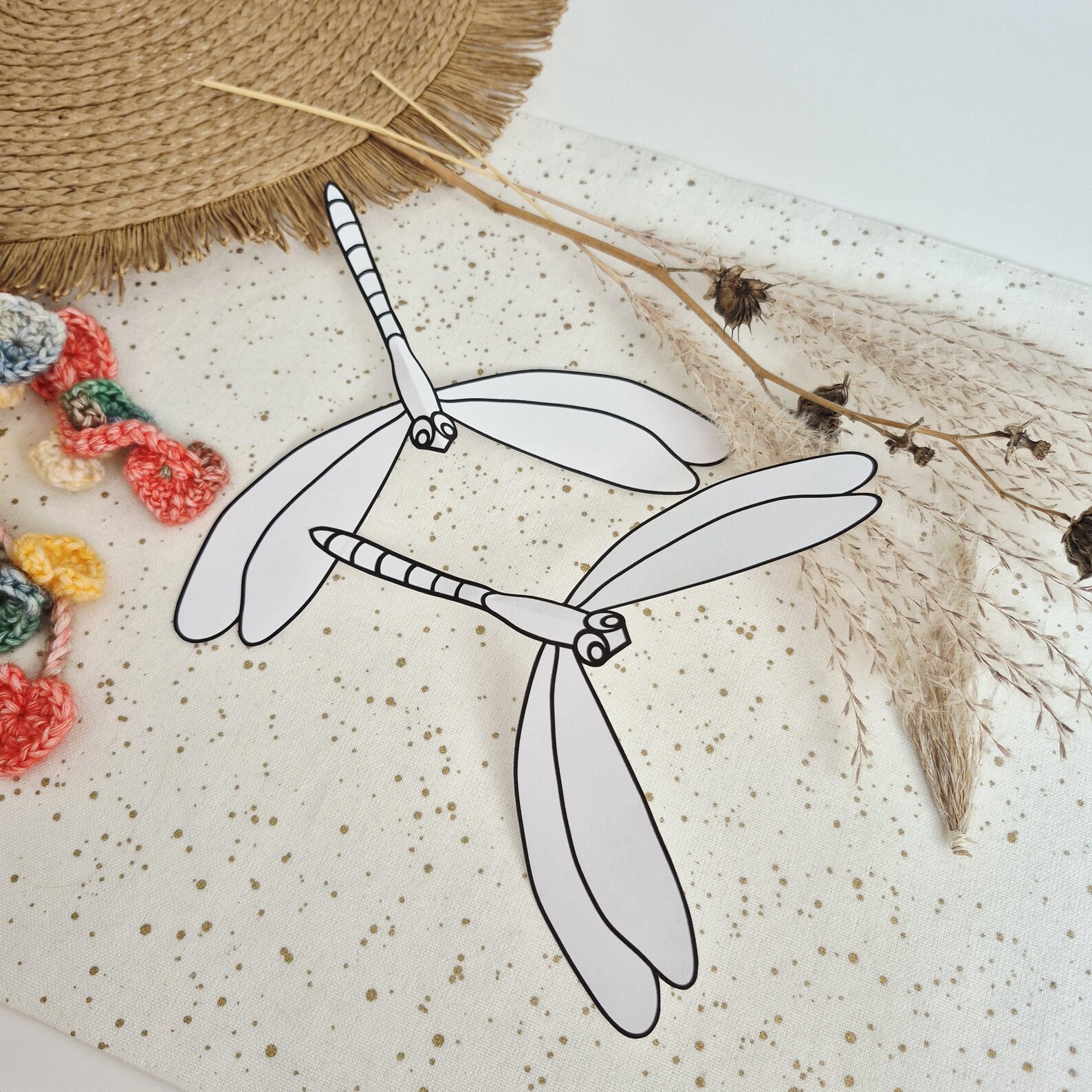 Printable Balancing Dragonfly Craft | DIY Paper Toy for Kids | STEM ...