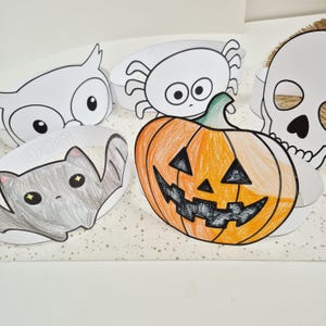 Halloween Crown Craft Set | Kids Printable Halloween Hats | DIY ...