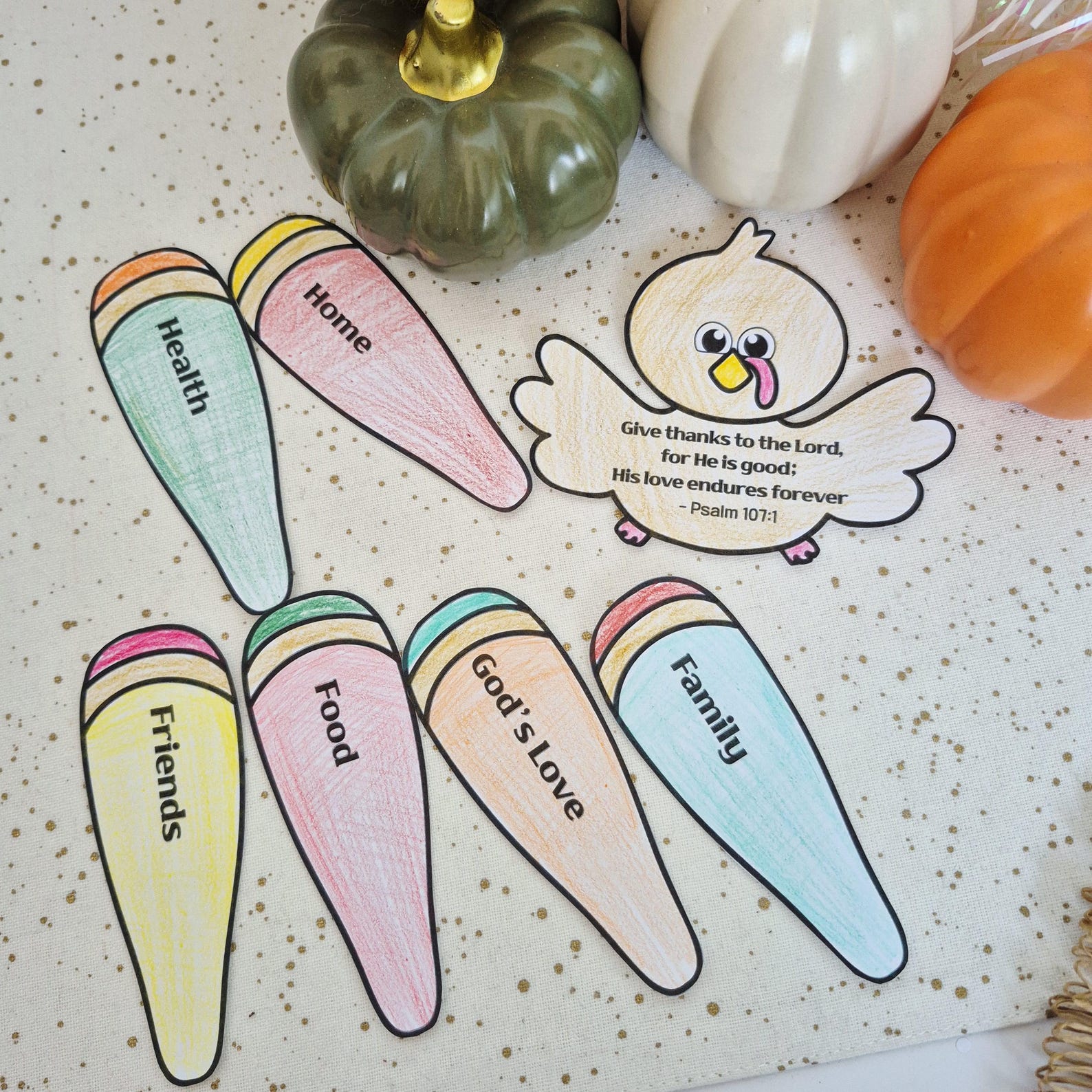 Thanksgiving Bible Craft for Kids, Thankful Turkey Coloring, Sunday ...