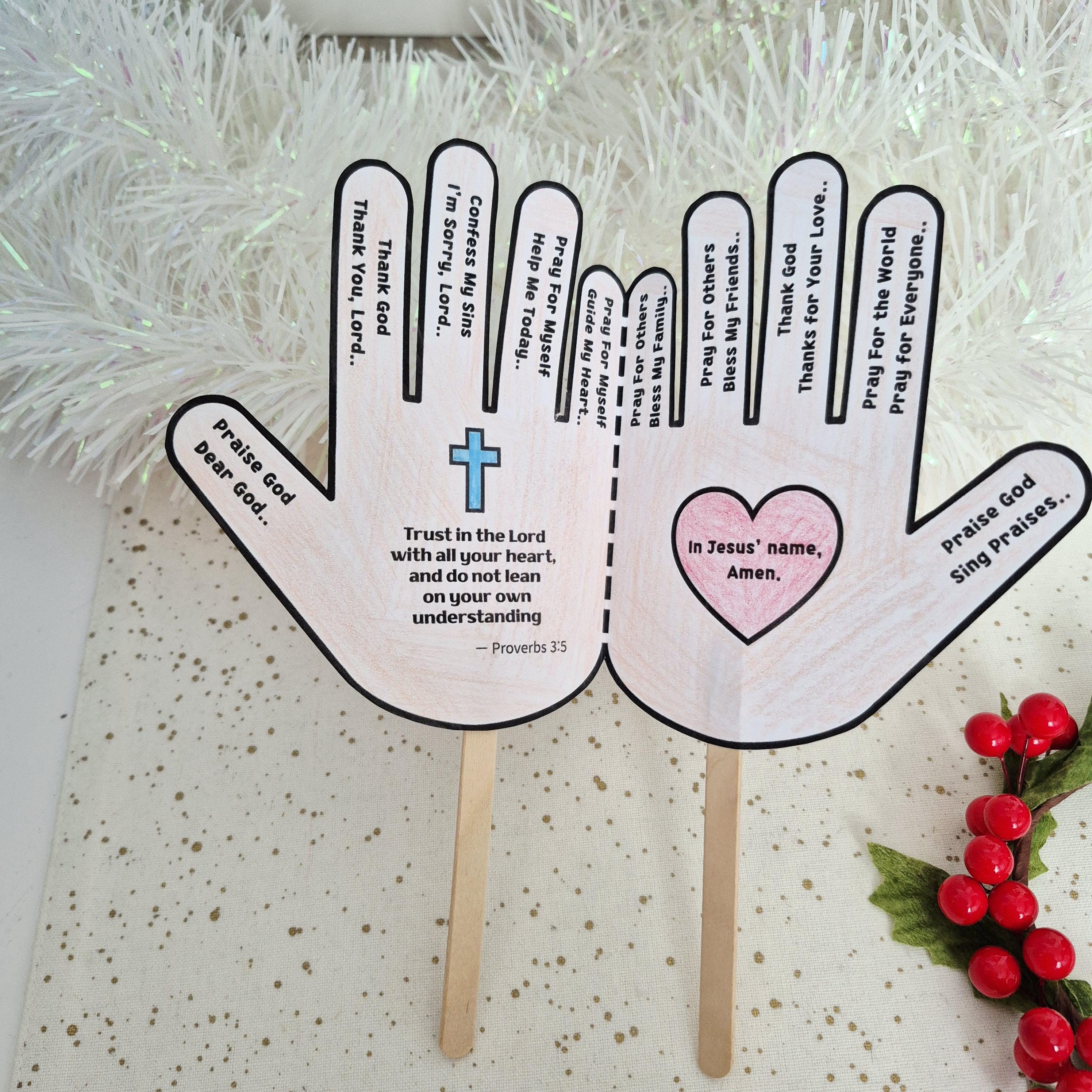 How to Pray Foldable Craft for Kids Sunday School Bible Lesson, Prayer ...