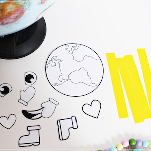 Kids Earth Day Paper Craft Build a Planet Activity Environmental ...