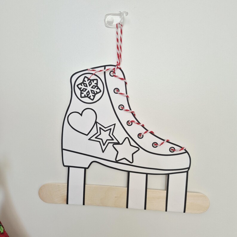 Printable Ice Skate Craft for Kids — Winter Paper Craft Template ...