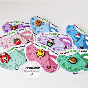 You CROC My World Valentine's Day Card Printable Classroom Exchange ...