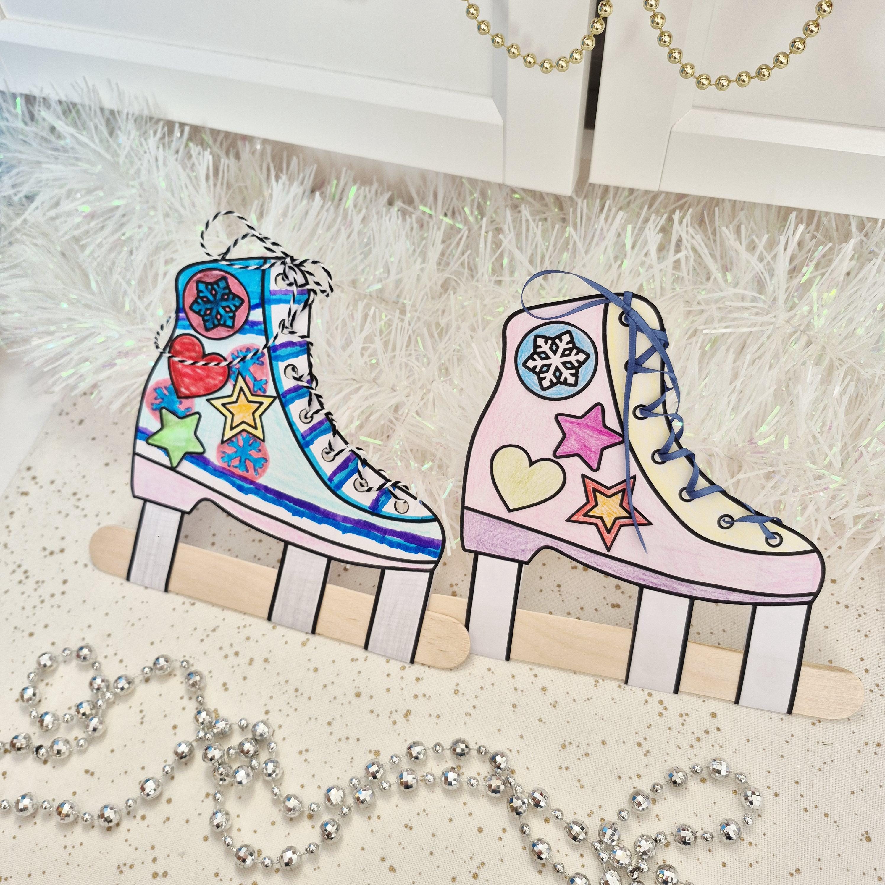 Printable Ice Skate Craft for Kids — Winter Paper Craft Template ...