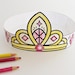 Paper Princess Crown Template Printable Kids Paper Tiara Craft DIY ...