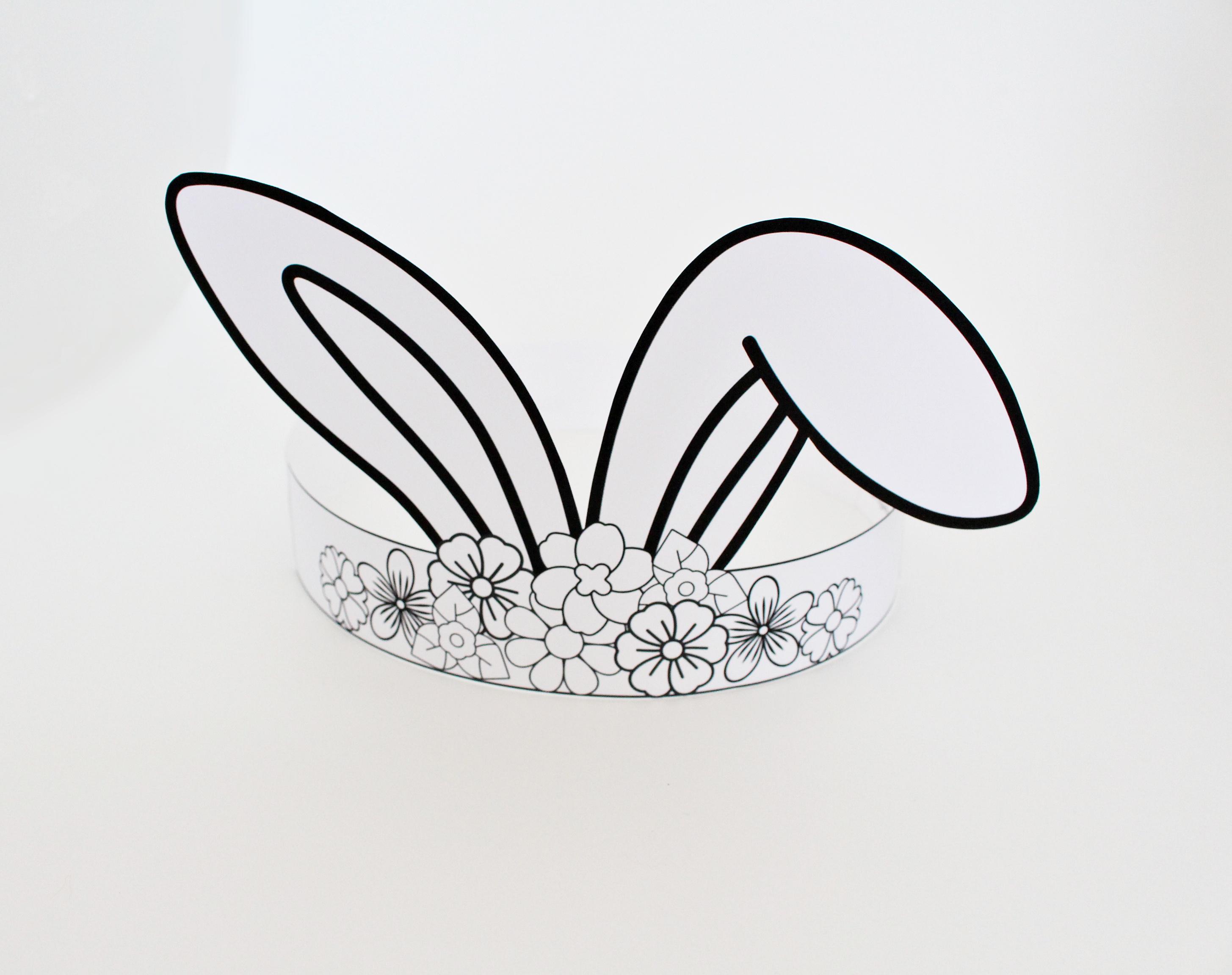 Easter Crafts Activity, Easter Coloring Crown DIY Easter Kids Craft ...