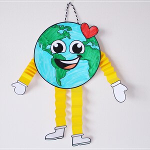 Kids Earth Day Paper Craft Build a Planet Activity Environmental ...