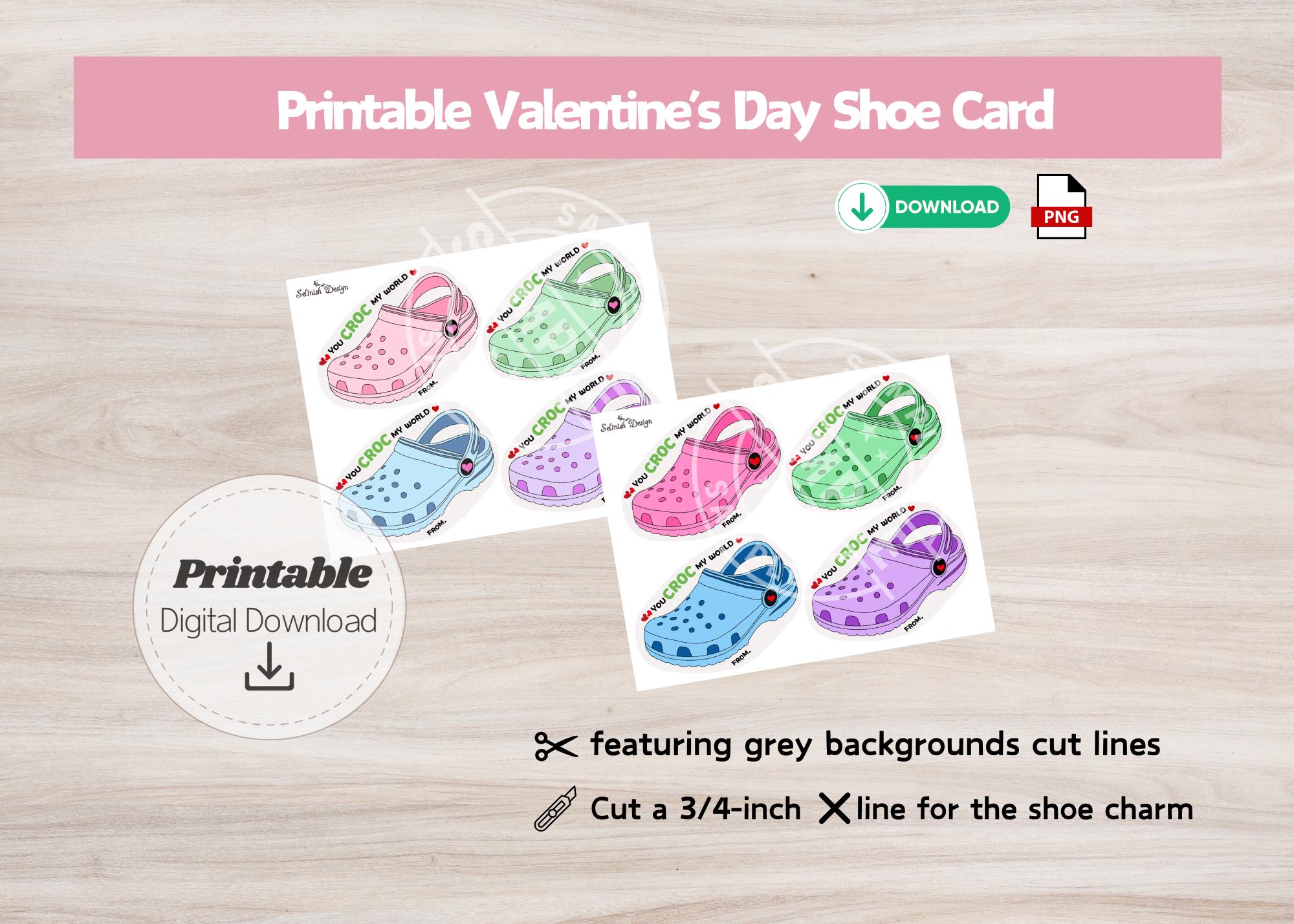 You CROC My World Valentine's Day Card Printable Classroom Exchange ...
