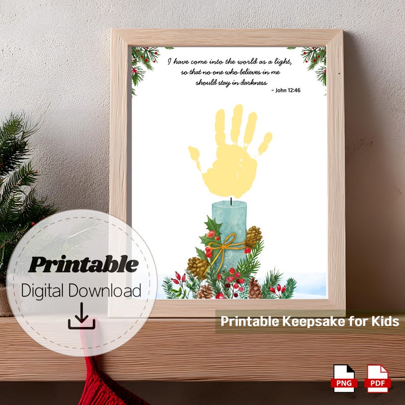 Christian Christmas Handprint Art Bundle | Nativity Handprint Crafts ...