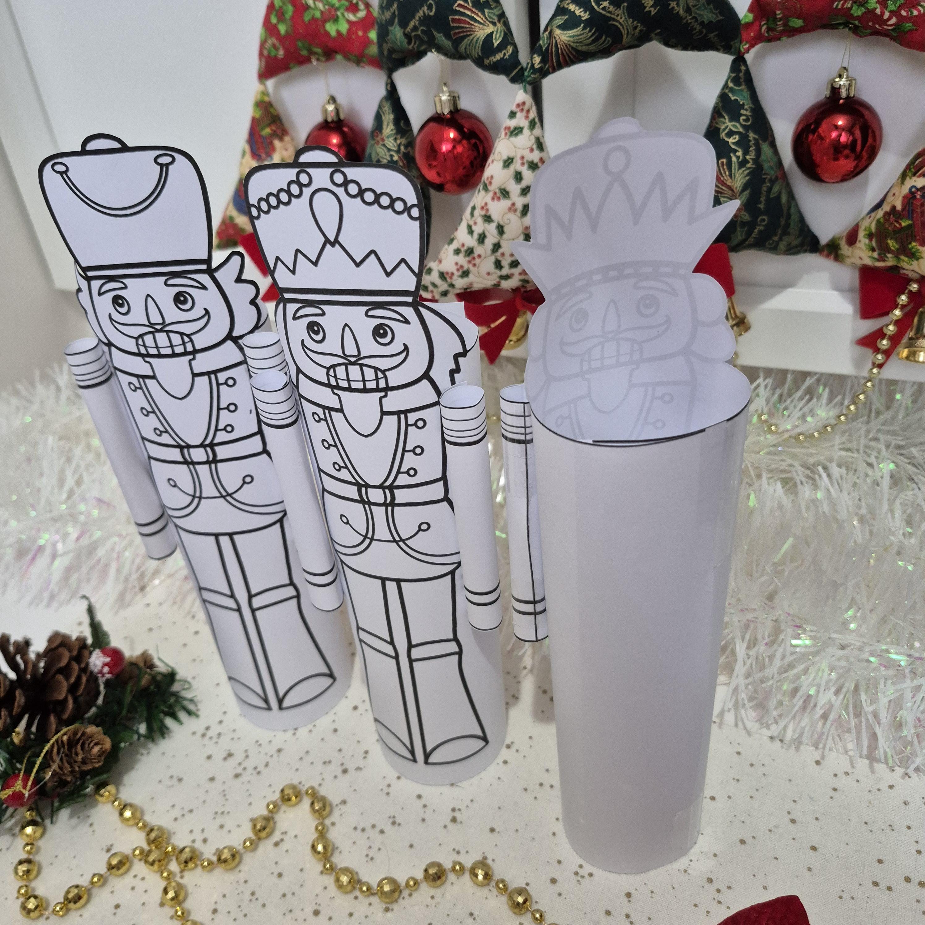 Printable 3D Nutcracker Craft for Kids | DIY Cut Out Paper Christmas ...