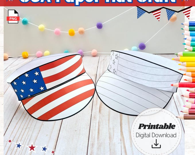 Canada Day Paper Crown Printable Craft Coloring DIY Canada Flag Paper ...