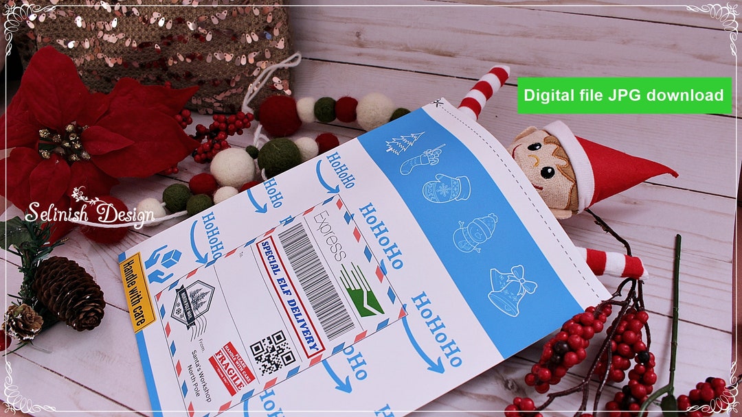 Elf Arrival Envelope, Elf Printable, Elf Return Ideas, Welcome Elf ...