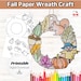 Printable Fall Paper Wreath Craft | Autumn Leaves Kids Activity ...