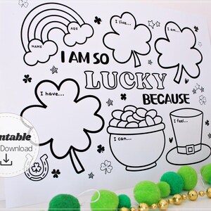 St Patrick's Day Printable Bundle Activity Worksheets Leprechaun, Lucky ...