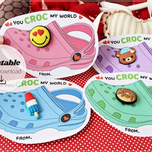 You CROC My World Valentine's Day Card Printable Classroom Exchange ...