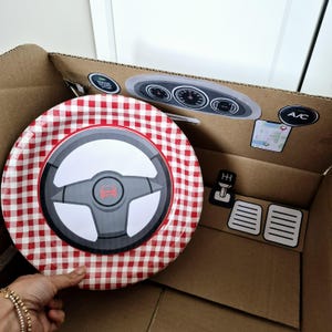 DIY Cardboard Box Car Template Kids Craft Activity Printable PDF Car ...