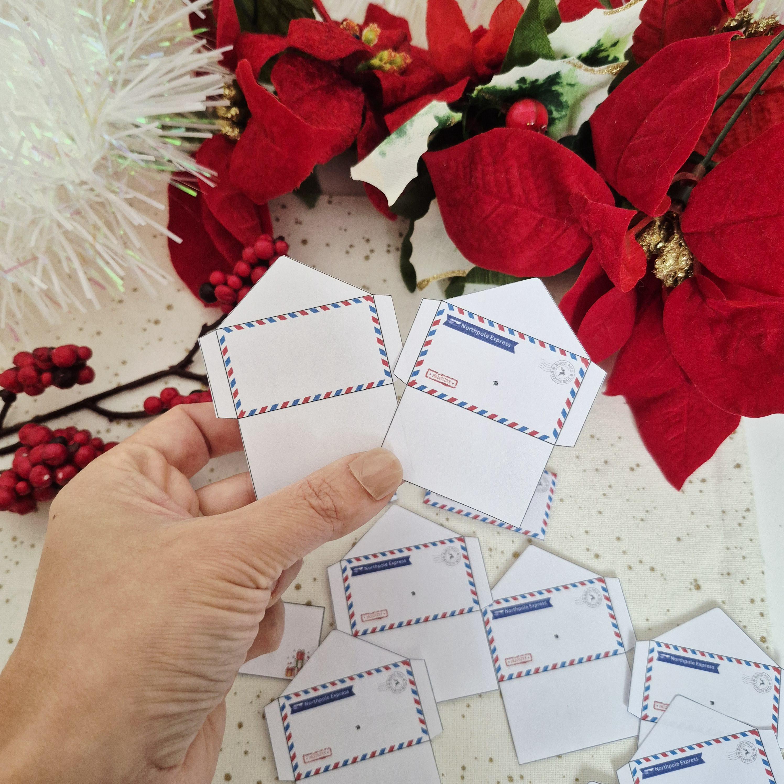 Mini Northpole Envelope Prop Printable | Holiday Paper Letters for Elf ...