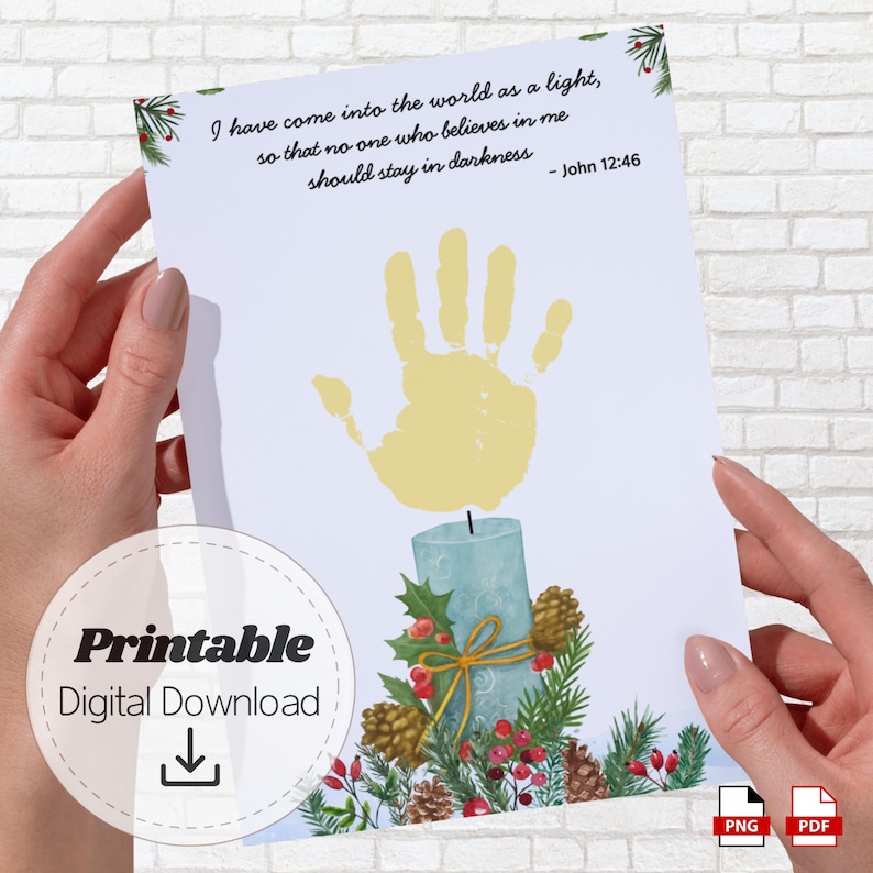 Christian Christmas Handprint Art Bundle | Nativity Handprint Crafts ...