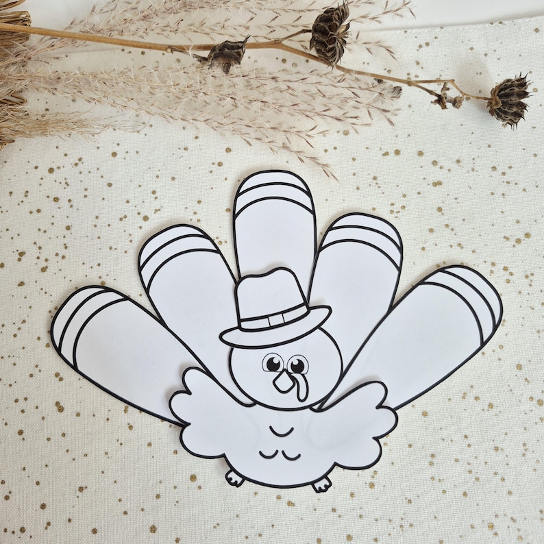 Thanksgiving Bible Craft for Kids, Thankful Turkey Coloring, Sunday ...