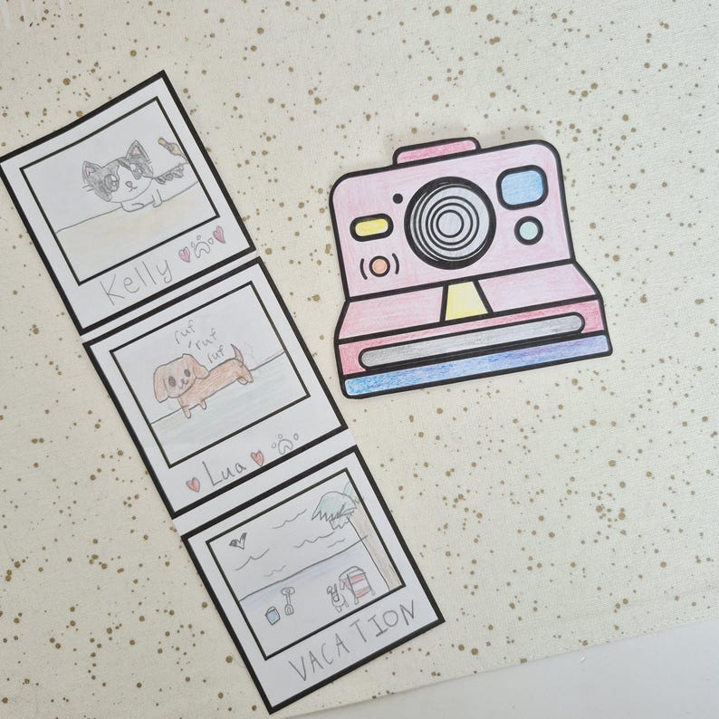 Printable Paper Camera Craft for Kids | End-of-year Memory Activity ...