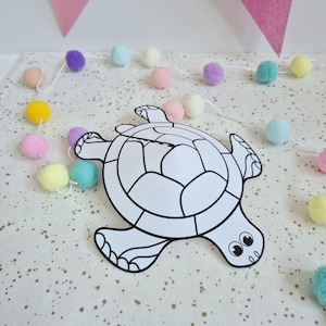 Printable Turtle Craft for Kids | 3D Paper Turtle Cut and Paste ...