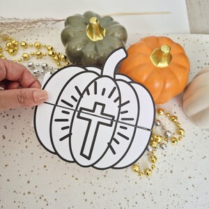 Jesus Lights the Way Pumpkin Craft, Printable Christian Fall Activity ...