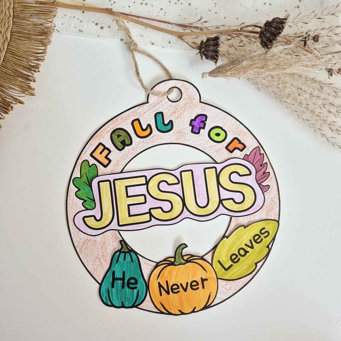 Fall for Jesus Bible Craft | Printable Christian Fall Activity for Kids ...