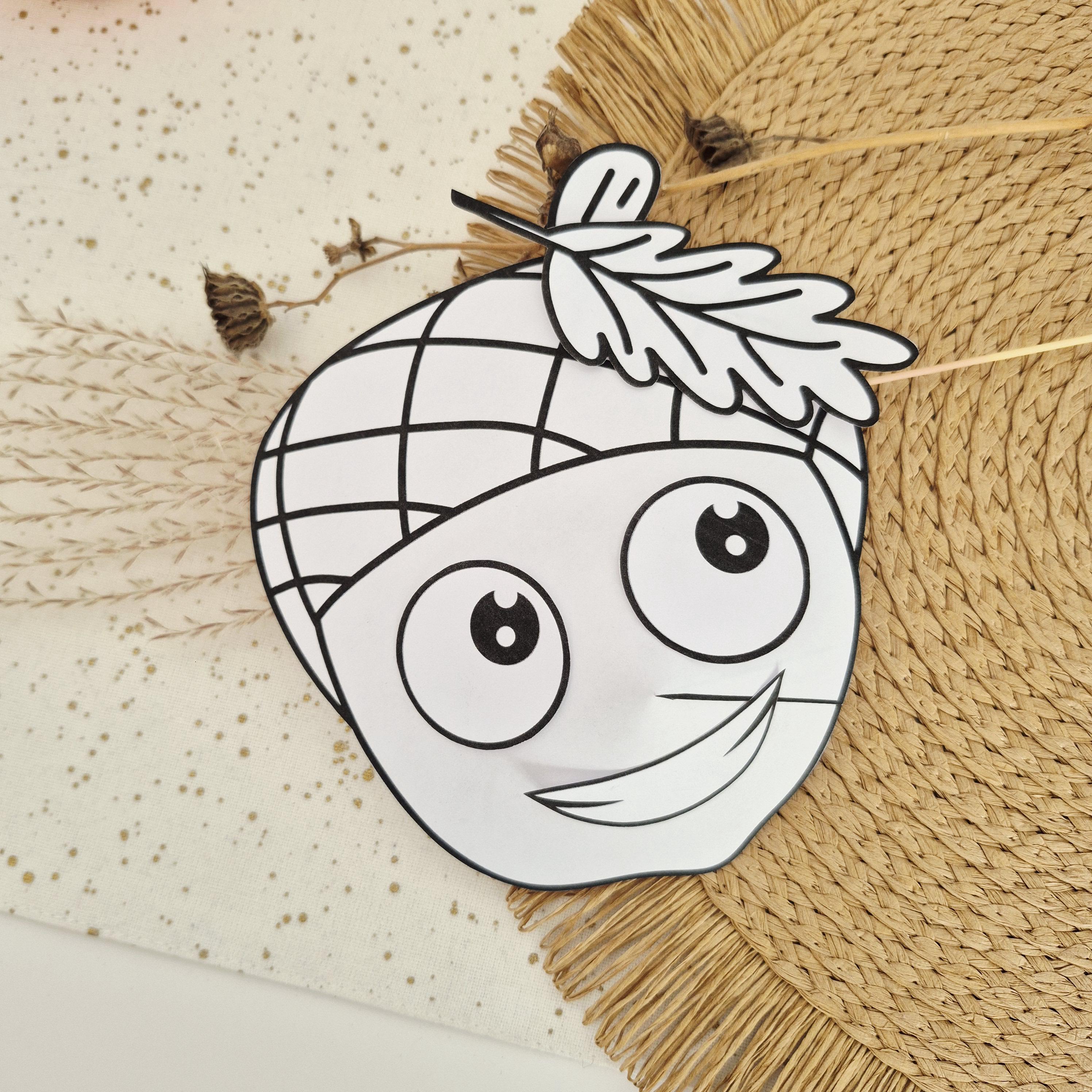 Build an Acorn Craft 3D Cut & Paste Activity, Printable Fall Kids ...