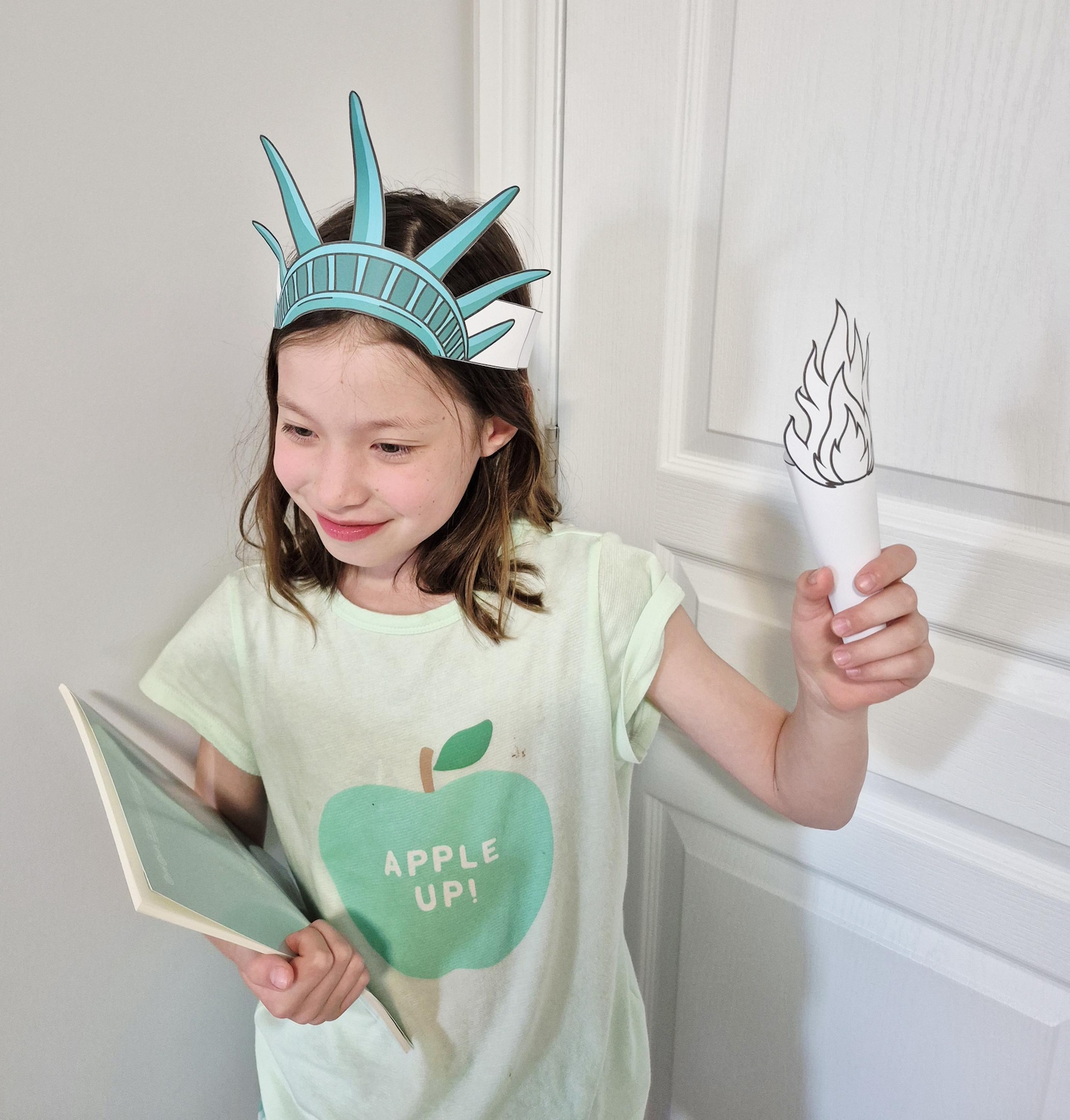 4th of July Crown Statue of Liberty Costume Kids Printable USA Memorial ...