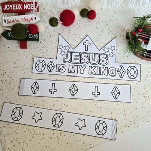 Jesus is My King Crown Printable | Christian Kids Paper Craft | Sunday ...