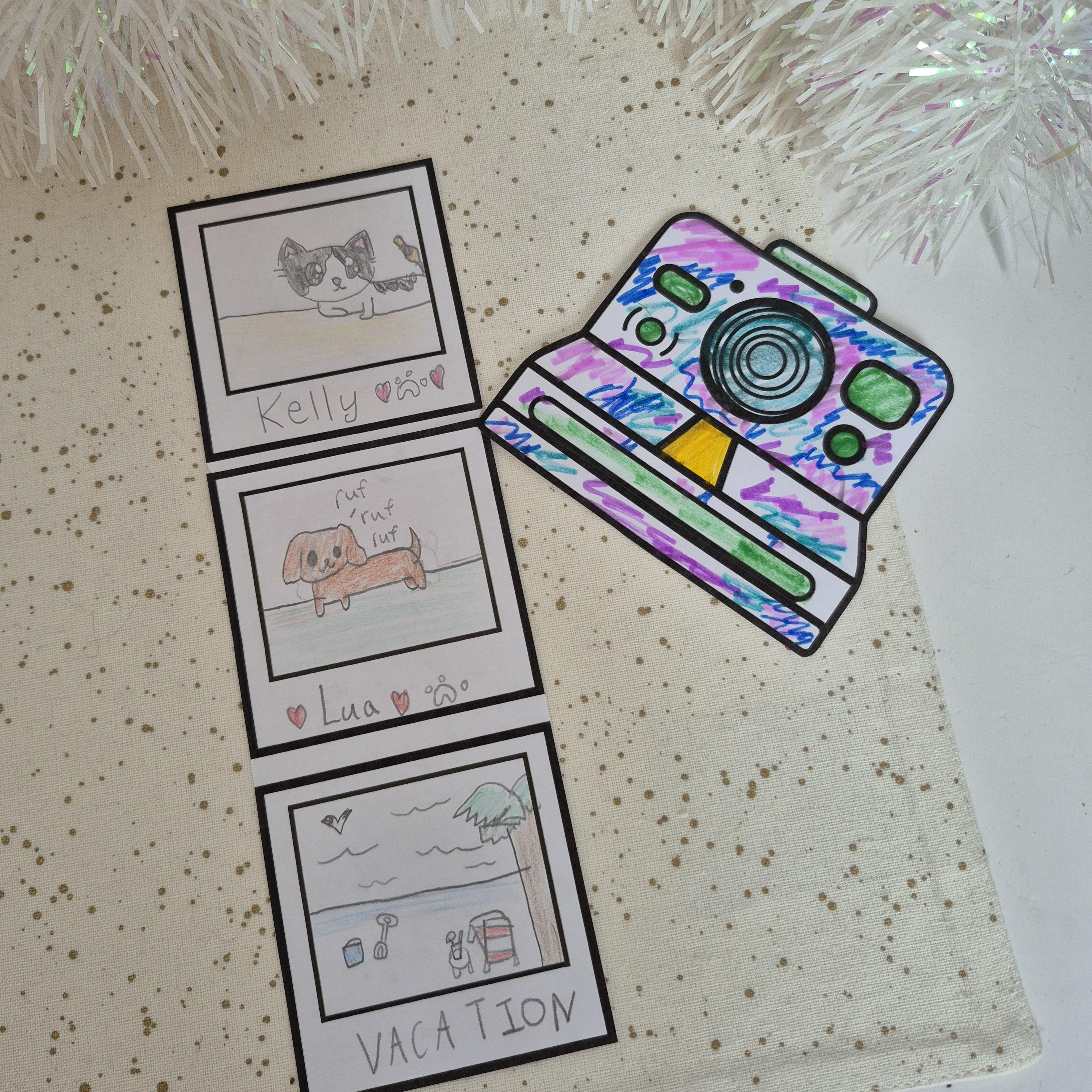Printable Paper Camera Craft for Kids | End-of-year Memory Activity ...