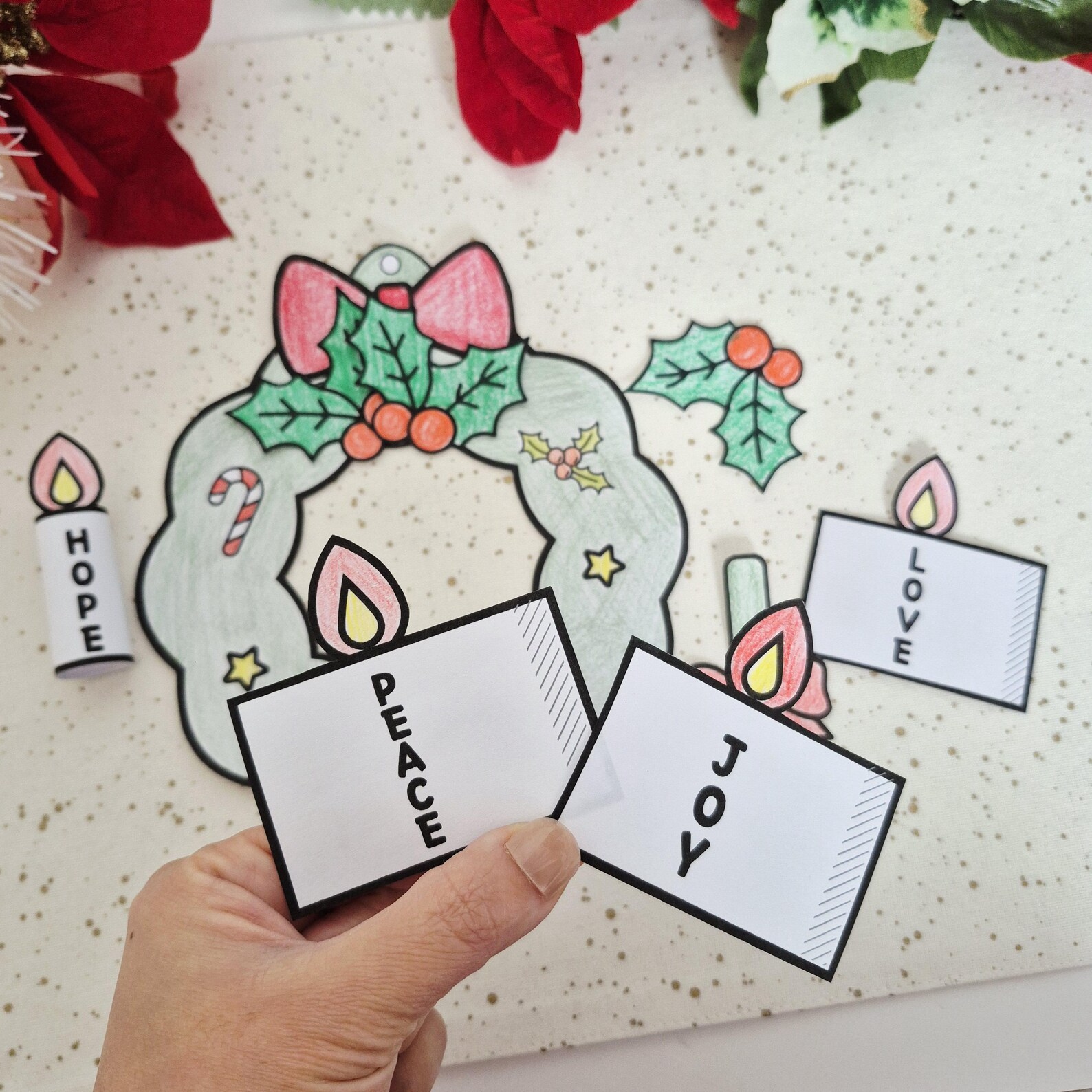 3D Advent Wreath Craft Printable | Christian Bible Craft for Kids ...