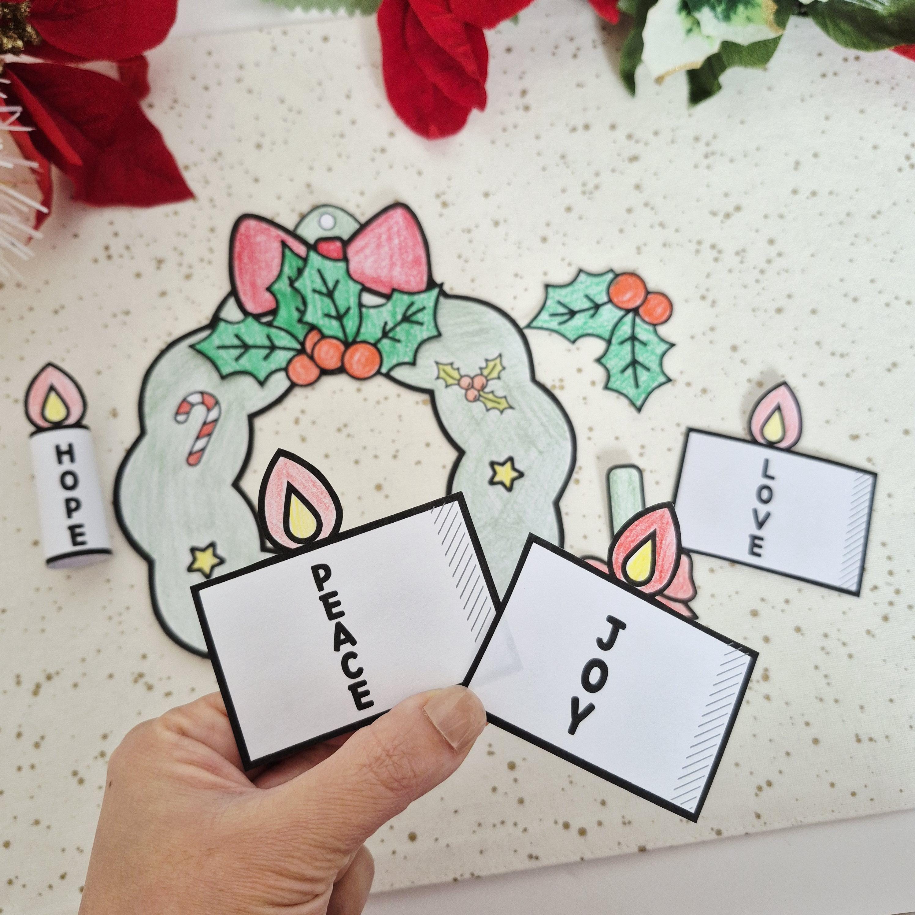 3D Advent Wreath Craft Printable | Christian Bible Craft for Kids ...