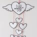 Valentine's Day Heart Mobile Craft LOVE and Wings Printable Craft for ...