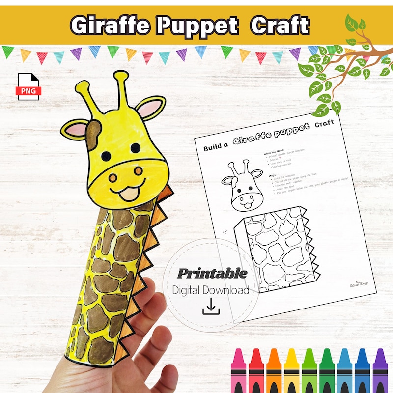 Giraffe Puppet - Etsy
