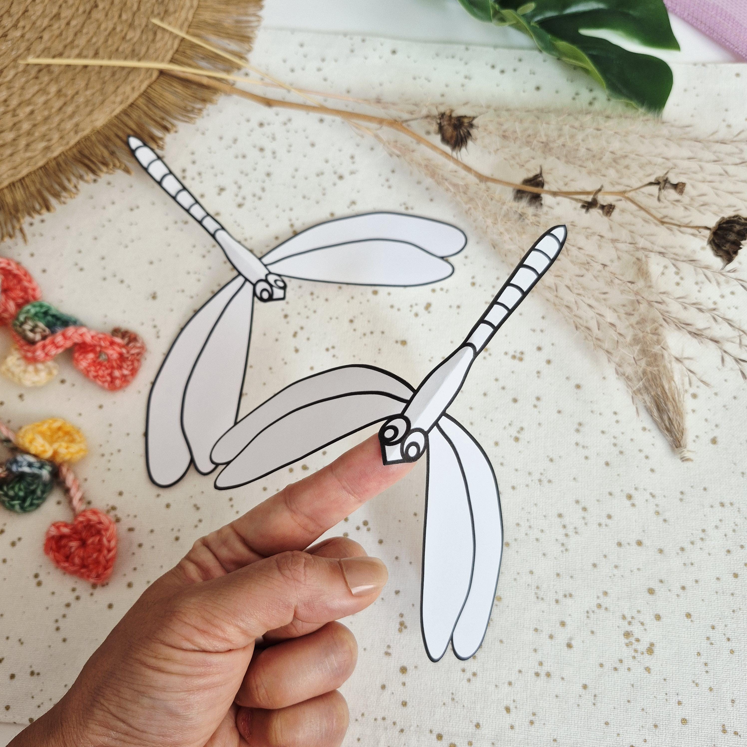 Printable Balancing Dragonfly Craft | DIY Paper Toy for Kids | STEM ...