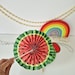 Watermelon Fan Craft Printable Summer Paper Fan Template Kids Summer ...