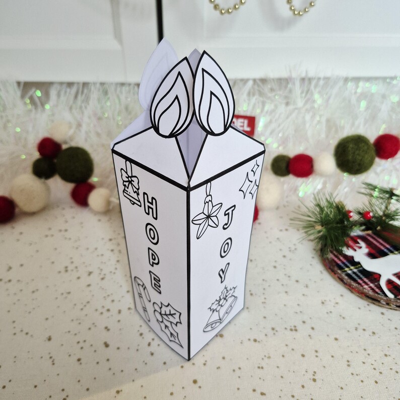 Advent Candles Coloring Craft Printable | Sunday School Kids Activity ...