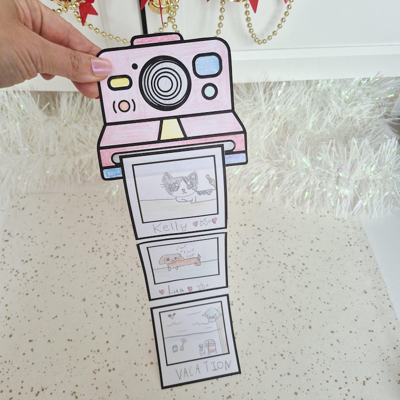 Printable Paper Camera Craft for Kids | End-of-year Memory Activity ...