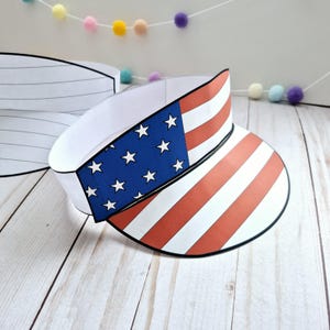 USA Paper Hat Craft Template Printable 4th of July Crown Kids Activity ...